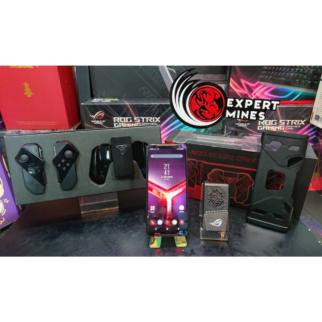 ROG PHONE 2 ULTIMATE RAM 8 ROM 128GB + ROG KUNAI GAMING PAD + CASE +ROG ...