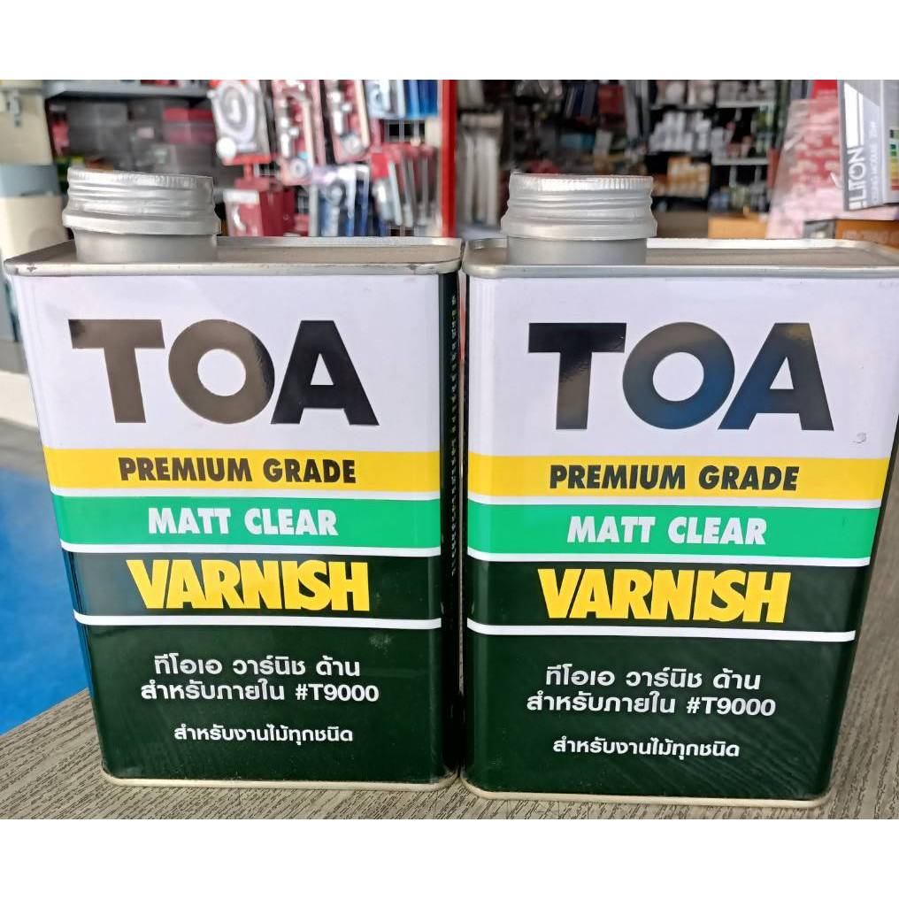 TOA ทีโอเอ วาร์นิชด้าน T-9000 ขนาด 1/4 GL | Shopee Thailand