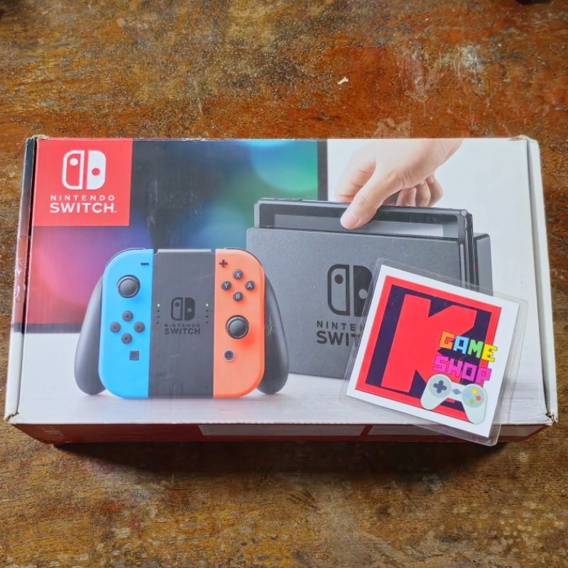 (CFW Atmosphere) Nintendo Switch v1 กล่องขาว Neon สีนีออน มือสอง(USED ...