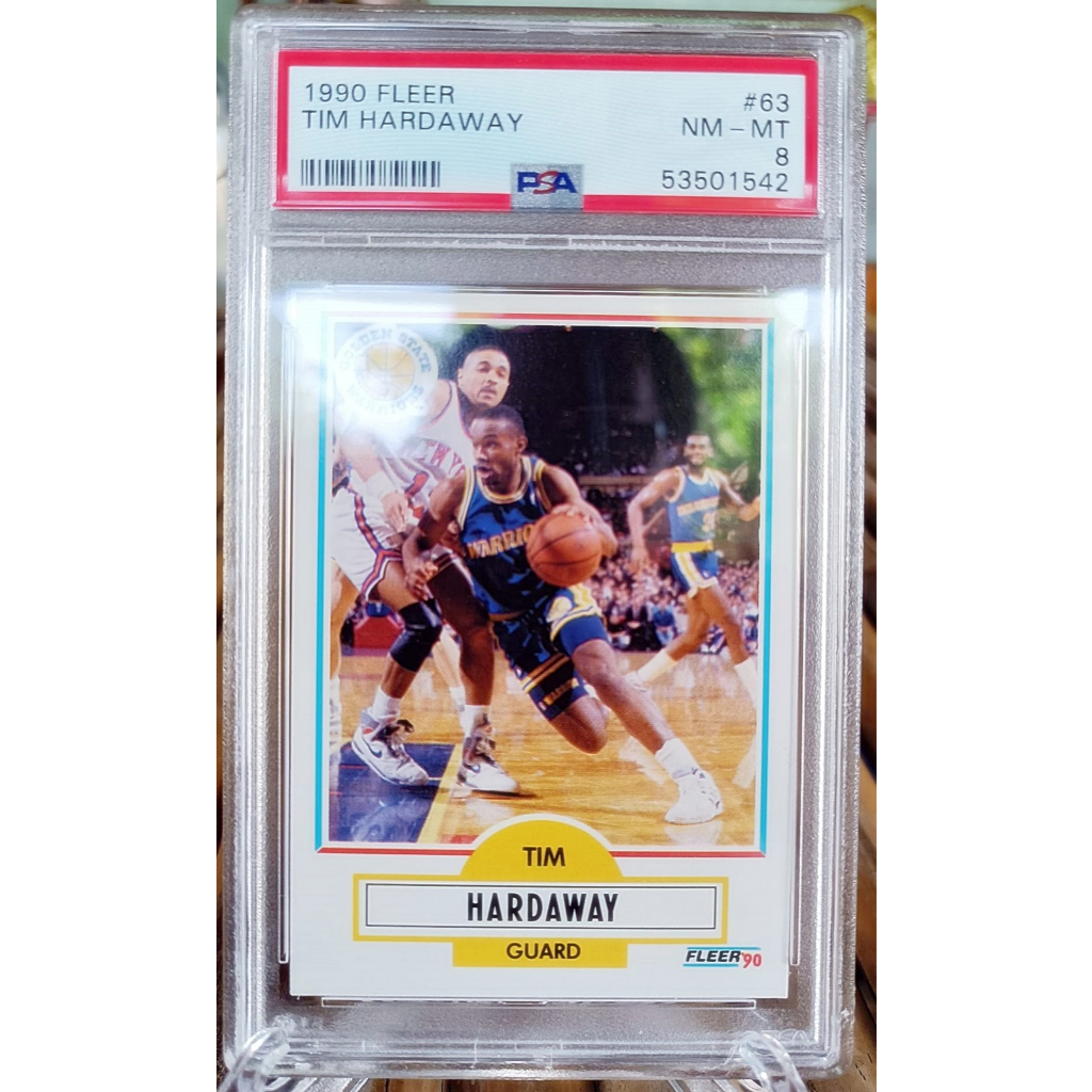 การ์ดนักกีฬาบาสเกตบอล 1990 Skybox TIM HARDAWAY N.63 WARRIORS ROOKIE RC ...