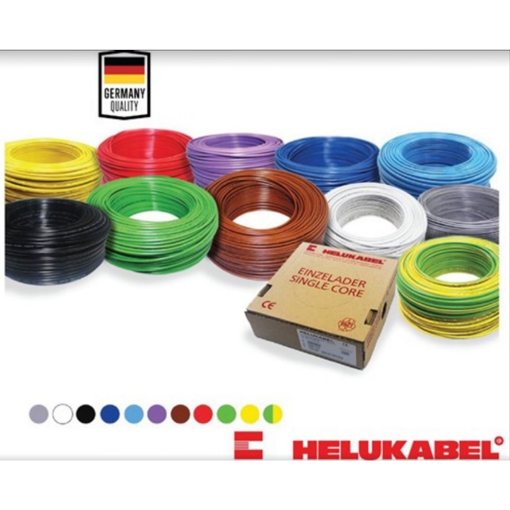 "HELUKABEL "H07 V-K SIZE 1C X 2.5 SQ.MM. ***สามารถออกใบกำกับยอด500บาทขึ้นไปค่ะ*** | Shopee Thailand