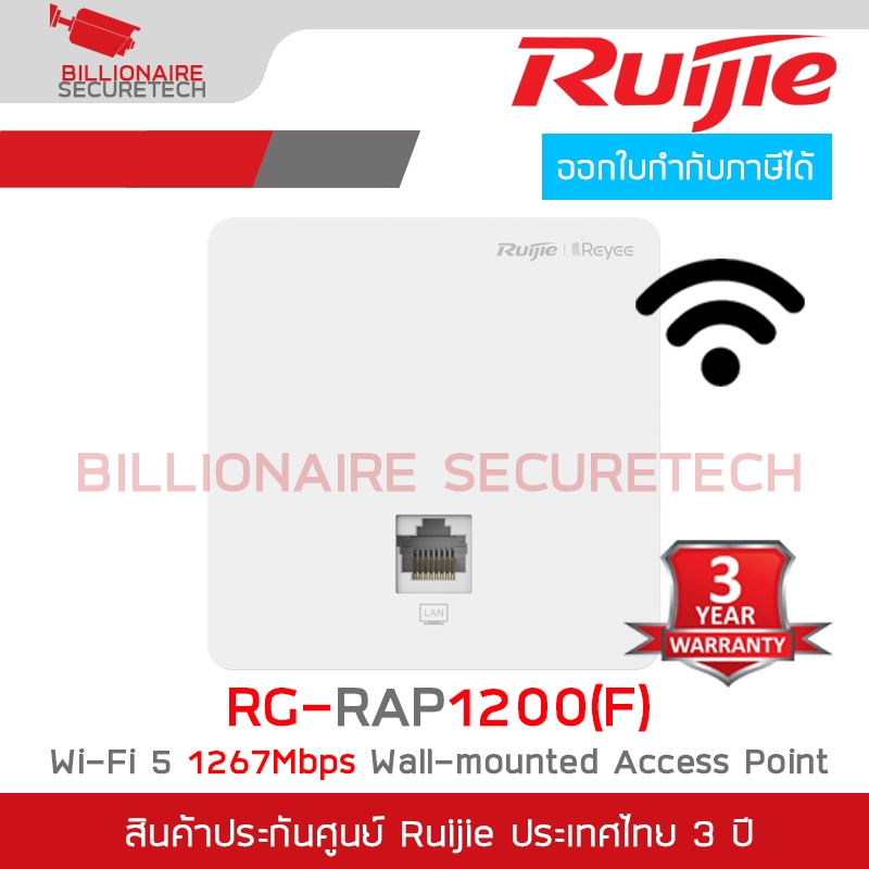 RUIJIE RG-RAP1200(F) : Wi-Fi 5 1267Mbps Wall-mounted Access Point BY ...
