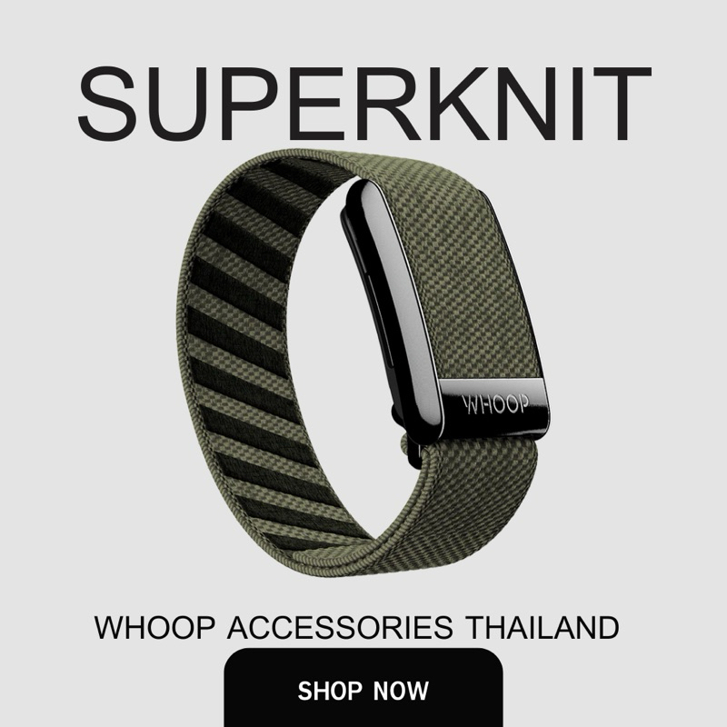 Whoop Superknit Moss Band สายรัดข้อมือ วัดสุขภาพอัจฉริยะ | Shopee Thailand