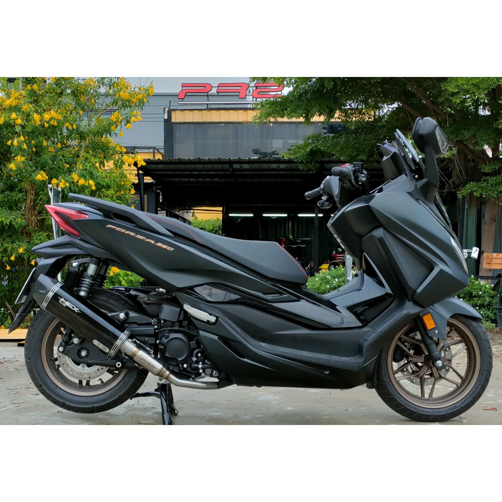 ชุดท่อฟูล คอท่อสแตนเลส ปลายท่อ PR2 HEX BLACK COLOR 35 CM ใส่รถ HONDA ...