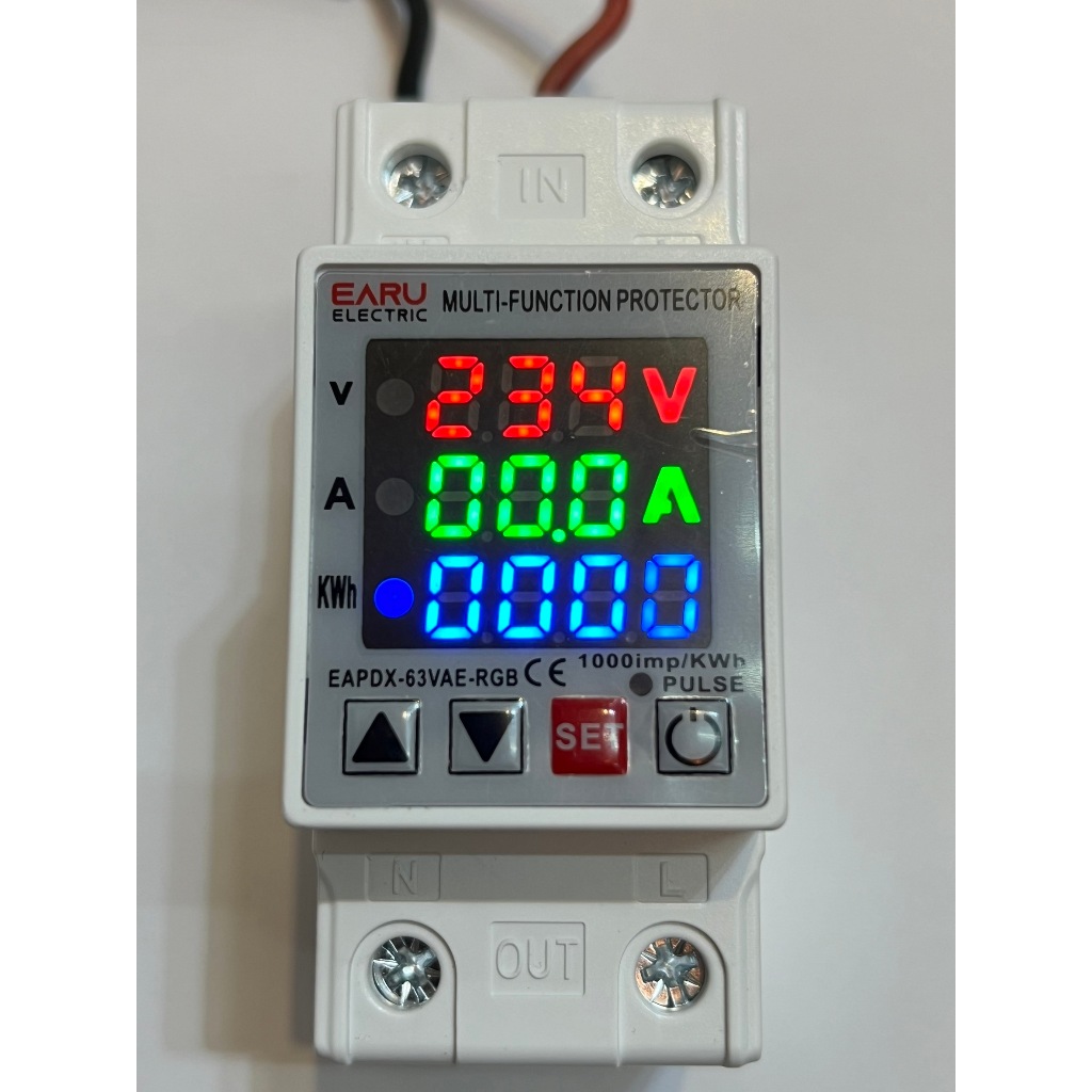 63A ชิโนทามเมอร์ Shino timer ตัวป้องกันแรงดันไฟAC ไฟตก ไฟเกิน แสงค่า ...