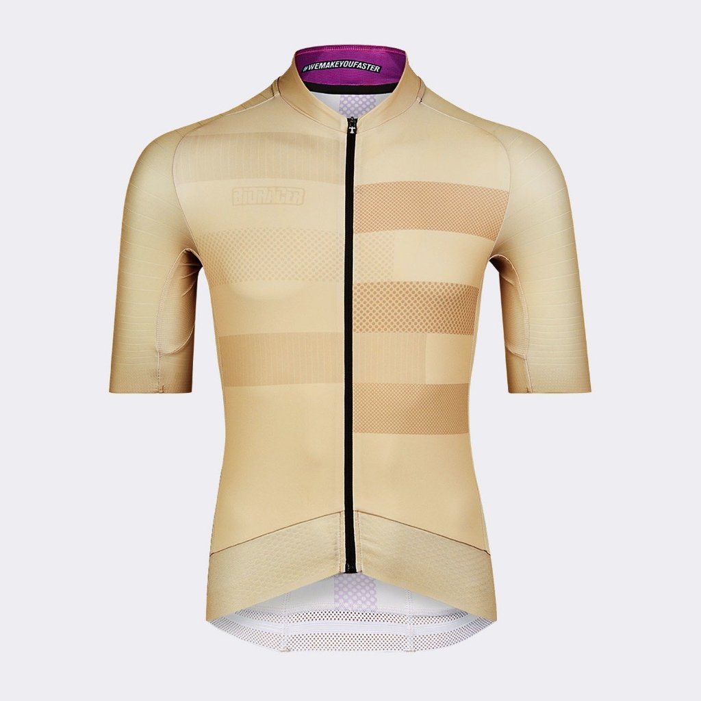 ชุดปั่นจักรยานผู้ชาย BIORACER จากเบลเยี่ยม EPIC JERSEY SLICE SAND | Shopee Thailand