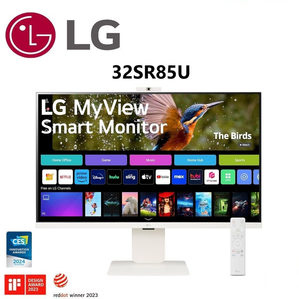 [0%] LG 32SR85U-W 32" MyView 4K,IPS, webOS Smart Monitor, USB Type-C ...