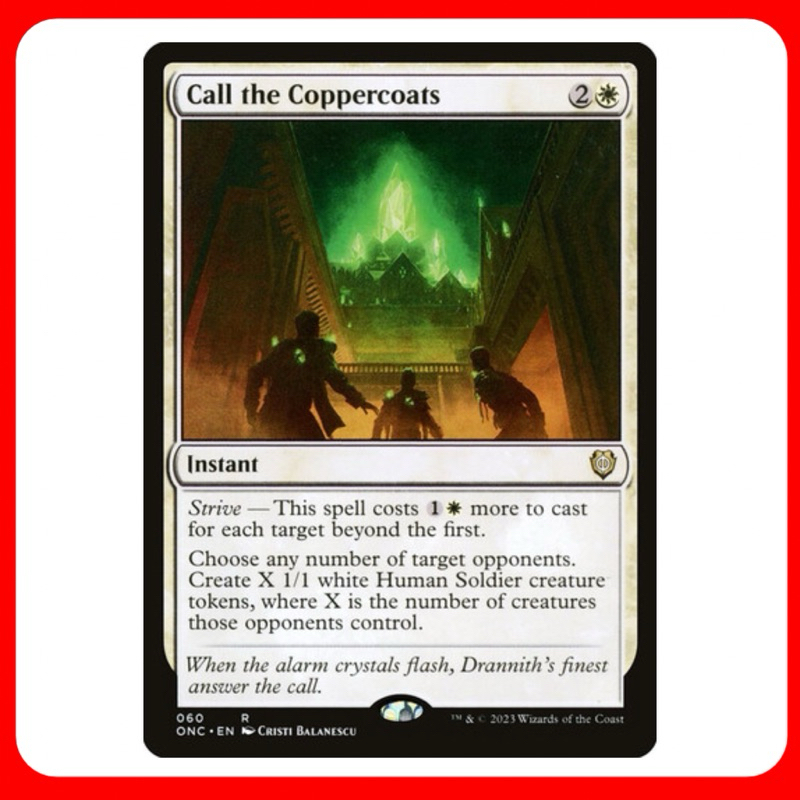 [MTG] Call the Coppercoats [ONC] [WHITE] [RARE] [NORMAL] [ENG] (การ์ดเม ...
