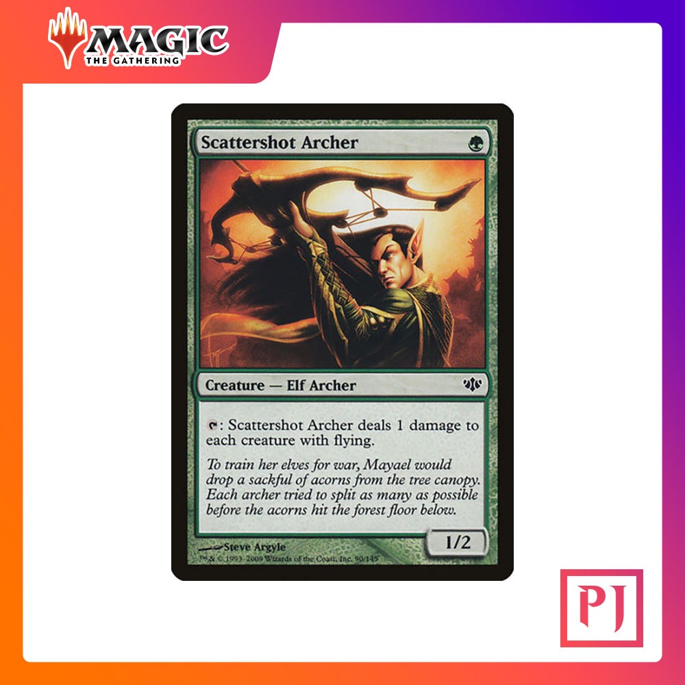 [MTG] Scattershot Archer [CON] [GREEN] [COMMON] [NORMAL] [ENG] (การ์ดเม ...