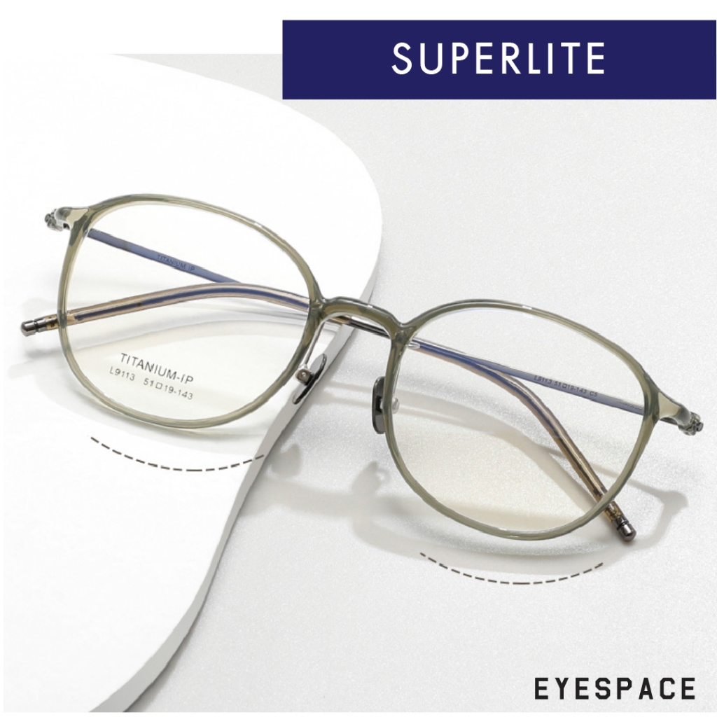 EYESPACE กรอบแว่น ตัดเลนส์ตามค่าสายตา SUPERLITE FS021 | Shopee Thailand