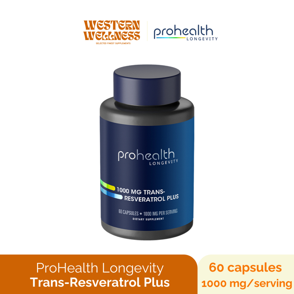 Trans-Resveratrol Plus - ProHealth Longevity (1000 mg - 60 capsules) เ ...