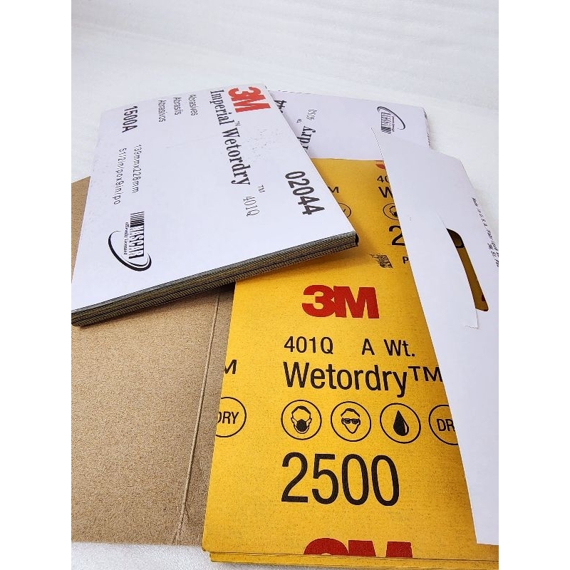 กระดาษทรายน้ำ เบอร์#2500 3m 401Q ขนาด 9×11นิ้ว 1แผ่น | Shopee Thailand