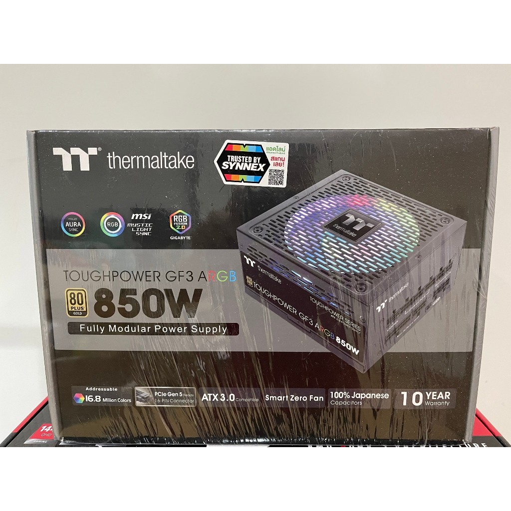 ของใหม่ Thermaltake Power Supply Toughpower GF 3 850Watt ARGB 80+ Gold - 9Year (ของใหม่ ประกัน ...