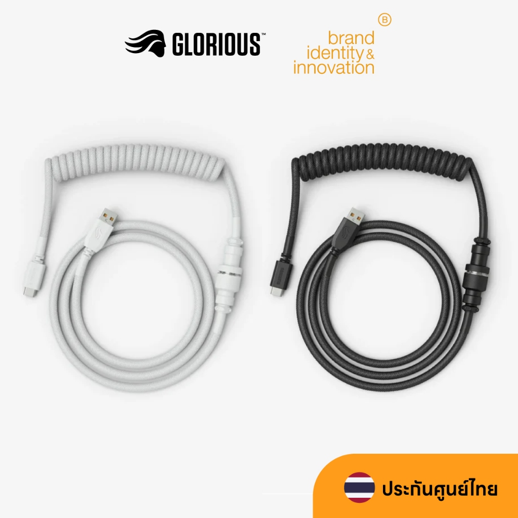 Glorious Coiled Keyboard Cable 5pin เลือกสีได้ | Shopee Thailand