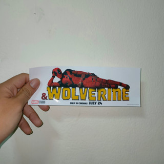 Bumper Sticker สติกเกอร์จากภาพยนตร์ Deadpool & Wolverine (เดดพูลวูล์ฟเ ...