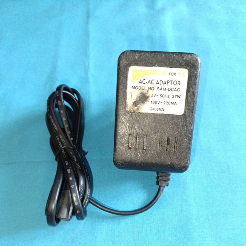 AC -AC ADAPTER หม้อแปลงSTEPDOWN แปลงไฟ 220 เป็น100 v. 220 mA. 24.6 VA ...