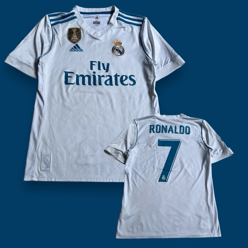 เสื้อบอลมือสองของแท้ CR7 ทีม REAL MADRID ปี 2017/18 | Shopee Thailand