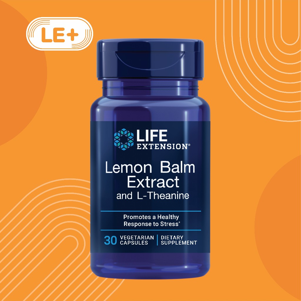 Life Extension Lemon Balm Extract and L-Theanine (30 vegetarian ...