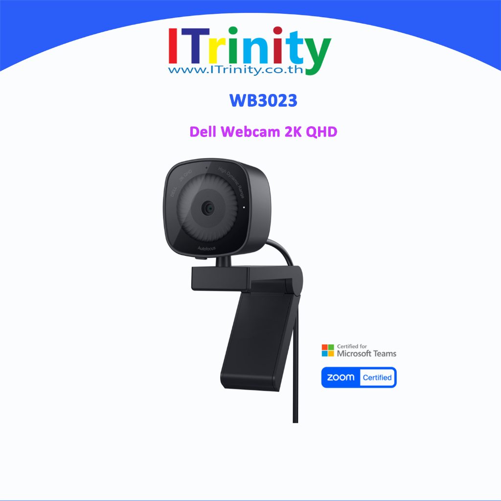 Dell Webcam WB3023 2K QHD เดลล์ กล้องเว็ปแคม Full HD รับประกัน 3 ปี ...