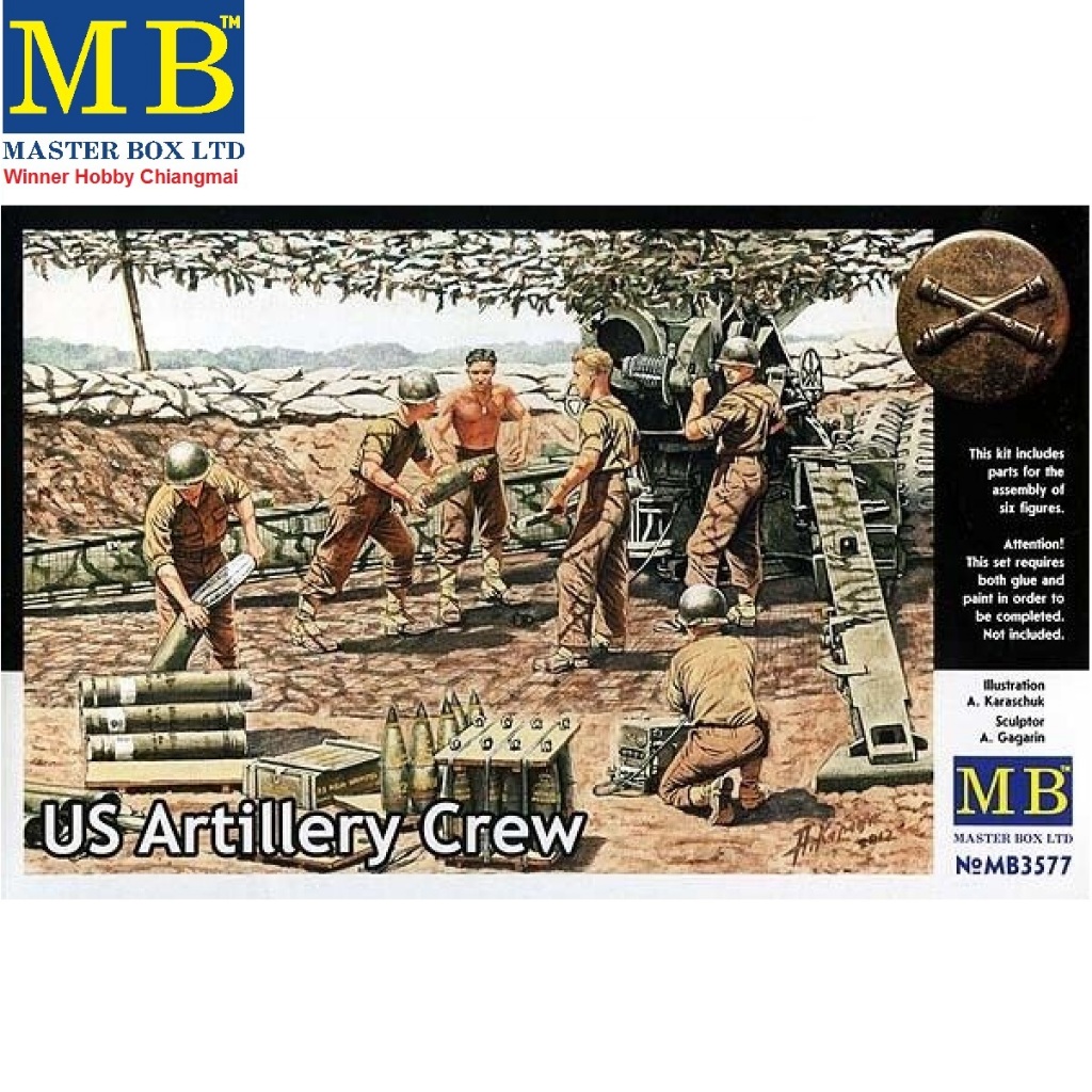 โมเดลฟิกเกอร์ Master Box 3577 US Artillery Crew Vietnam War 1965-1973 ...