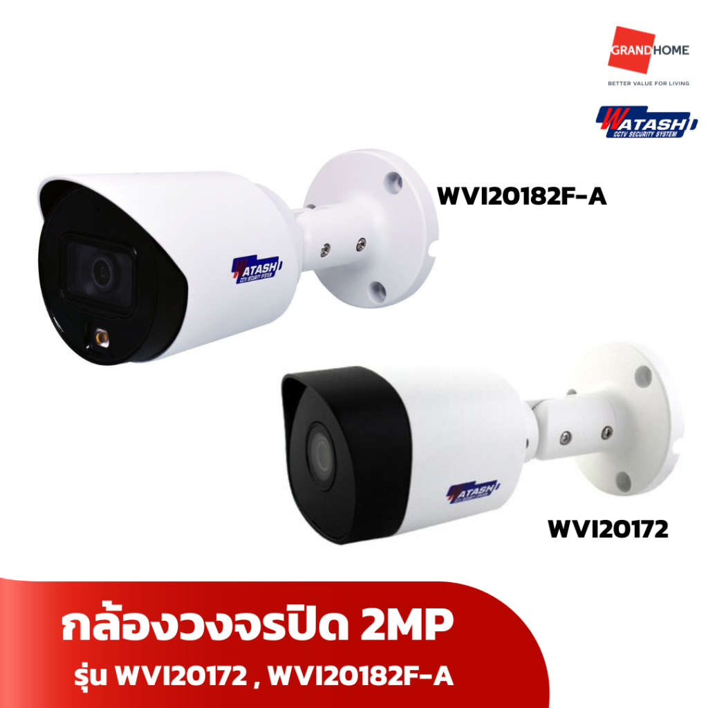 กล้องวงจรปิด 2MP WATASHI WVI20182F-A , WVI20172 - GRANDHOMEMART ...