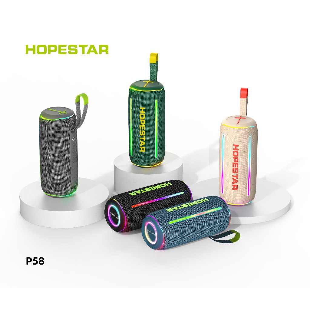 Hopestar P58 ลำโพงบลูทูธ 40วัตต์ พกพาสะดวก พร้อมไฟ RGB ลำโพง2ดอก รุ่น ...