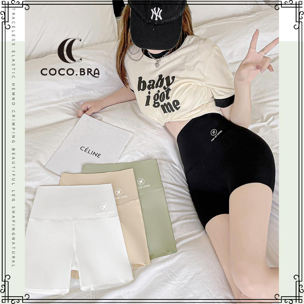 🌸COCO.BRA🌸กางเกงเซฟตี้ผู้หญิง กางเกงปลาฉลาม เซ็กซี่ Yoga Pants กางเกง ...
