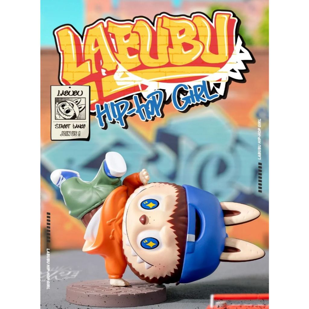 POP MART LABUBU Hip-Hop Girl Figure ลาบูบู้ของแท้ กล่องสุ่ม ฟิกเกอร์ ...