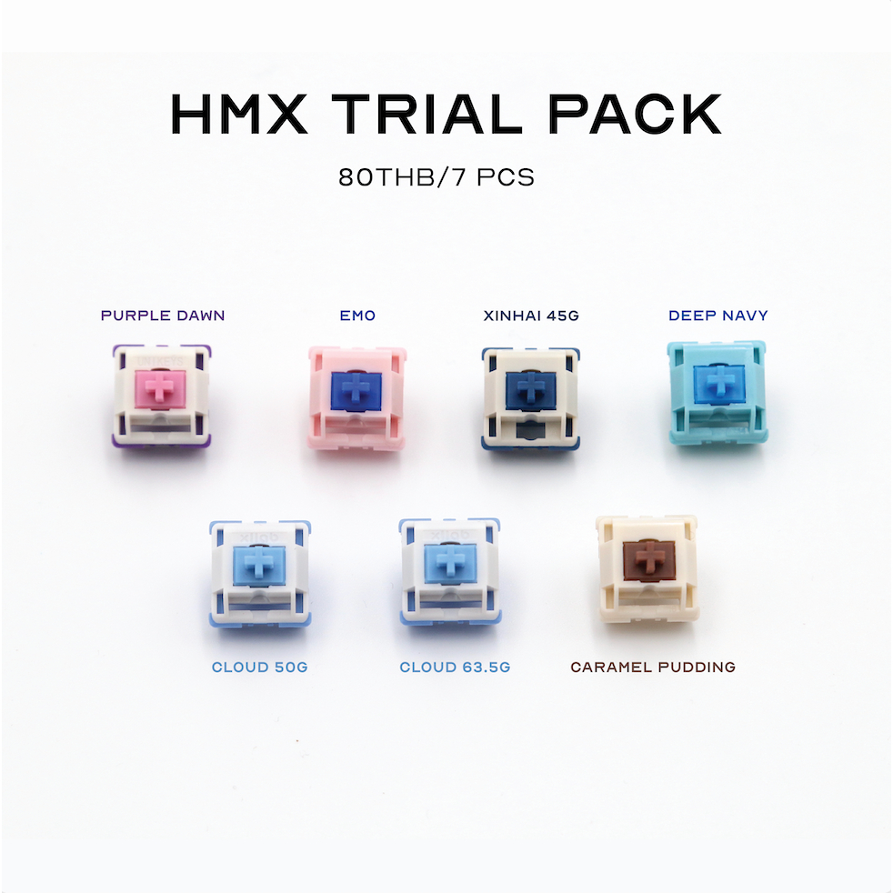 (พร้อมส่งในไทย) HMX Switch Trial Pack (7 แบบ) เอาใจคนอยากลองสวิตช์ HMX ...