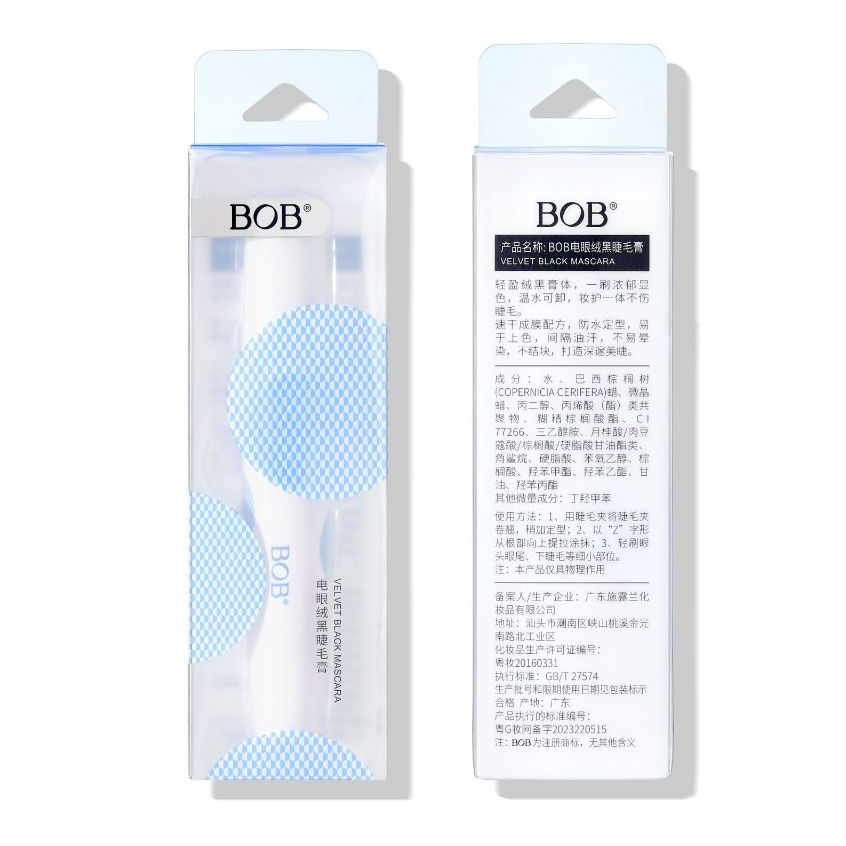 043230W มาสคาร่า BOB Mascara สูตรกันน้ำ สีดำสนิท ขนตางอน เด้ง ยาว ...