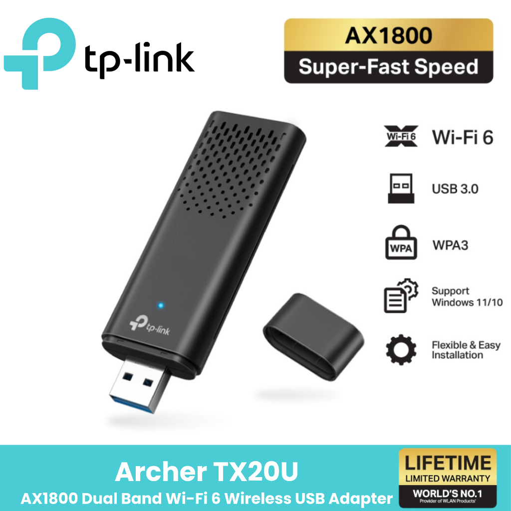 TP-Link Archer TX20U อุปกรณ์รับสัญญาณ AX1800 Dual Band Wi-Fi 6 Wireless ...