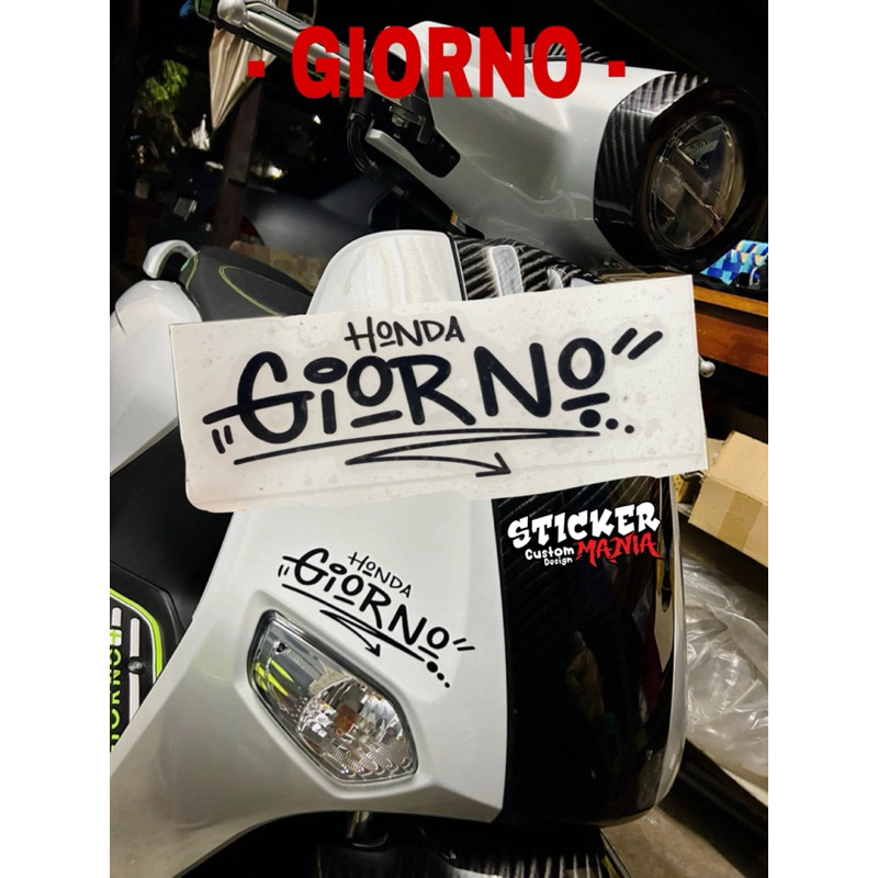 GIORNO สติกเกอร์แต่งรถ จีออโน่ Sticker จีออโน่ ดิว้ะ | Shopee Thailand