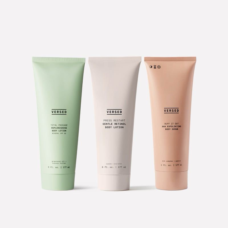 Versed Firm Ground Retinol Body Lotion/Replenishing /Scrub (โลชั่นเรติ ...