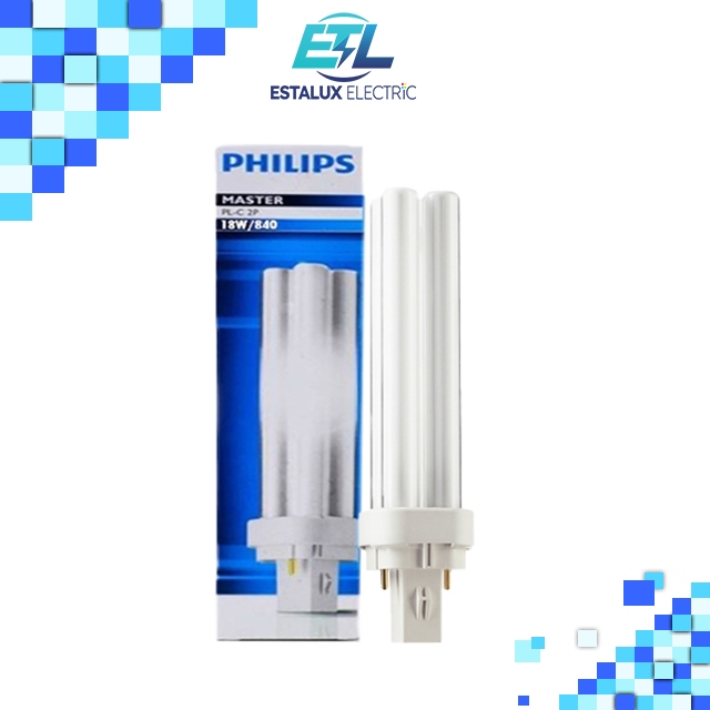 PHILIPS หลอดตะเกียบ PL-C 18W/840 (แสงคูลไวท์ Coolwhite) | Shopee Thailand