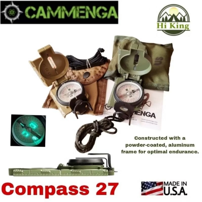 เข็มทิศ Cammenga รุ่น Compass 27 ของแท้ นิยมใช้ในกองทัพสหรัฐ มีฟอสฟอรัส ...