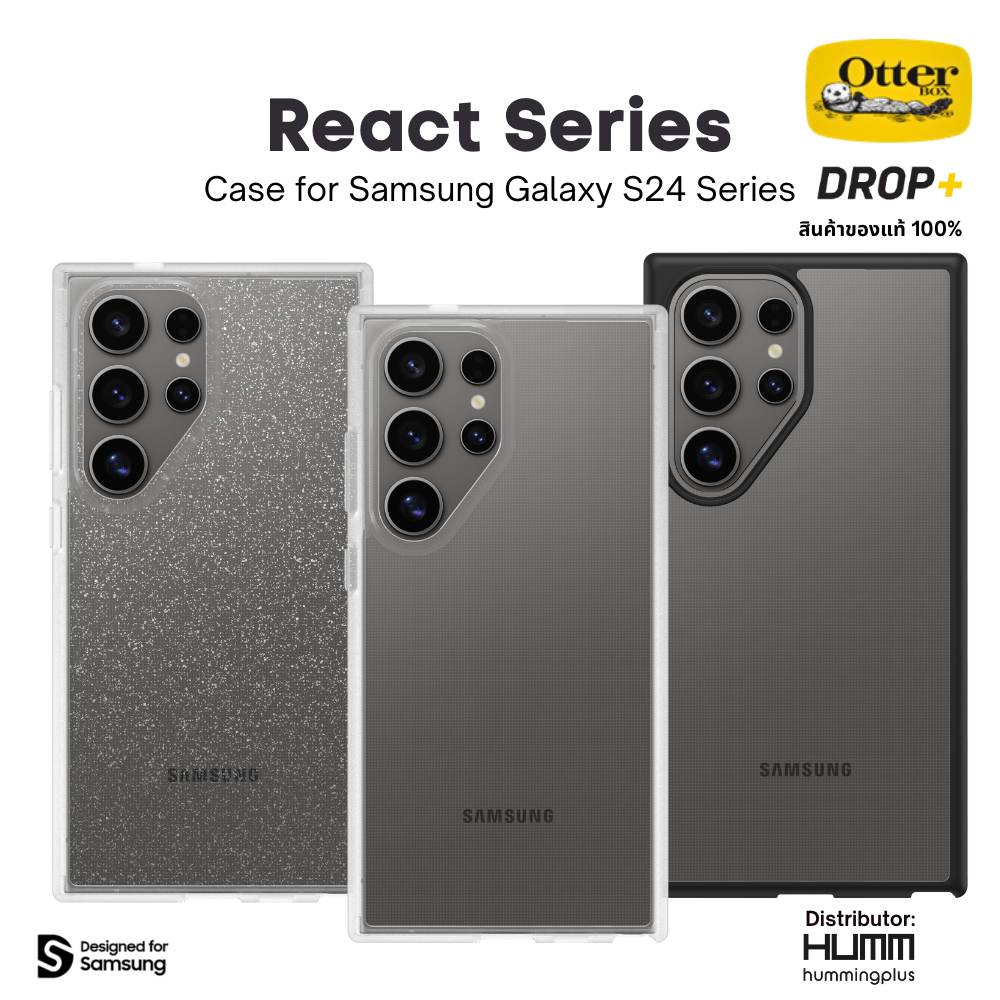 OtterBox React Series Case เคสกันกระแทก สำหรับ Samsung Galaxy S24 I S24+ I S24 Ultra | Shopee ...