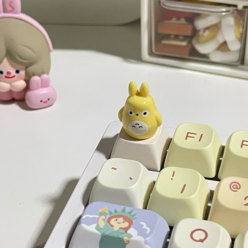 [keycaps] คีย์แคป Totoro พุดดิ้งSanrio สำหรับ Mechanical Keyboard ...