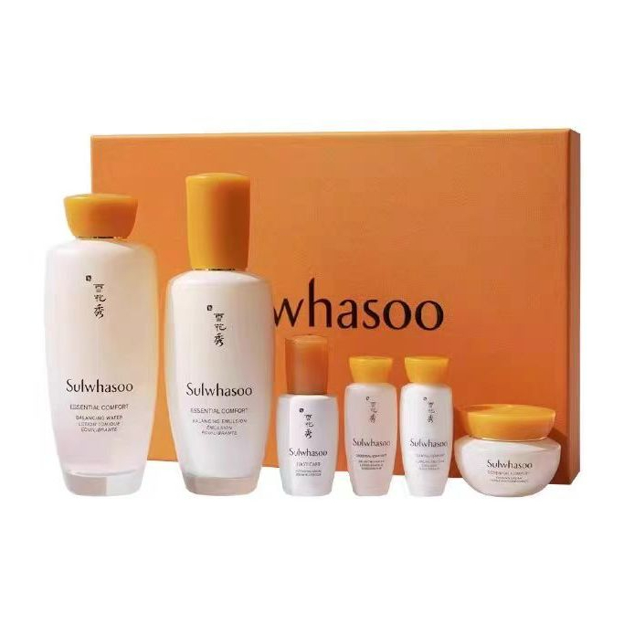SULWHASOO Set Moisturizing Lotion 6-Piece Set Moisturizing Set Box Anti ...
