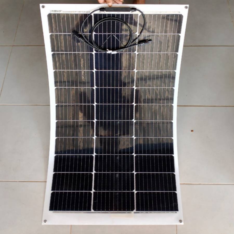 แผงโซล่าเซลล์ แสงอาทิตย์ ยืดหยุ่น งอได้200W18,36V MONO Solar Cell รถ ...