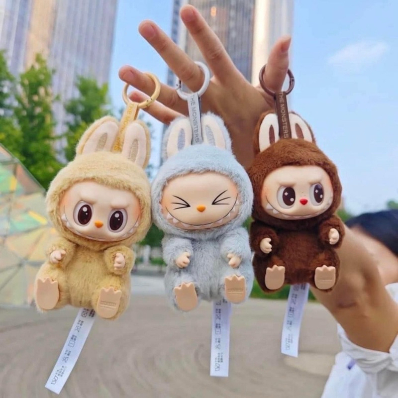 Labubu V2. พร้อมส่งไทย สีเทา HeHe | Shopee Thailand