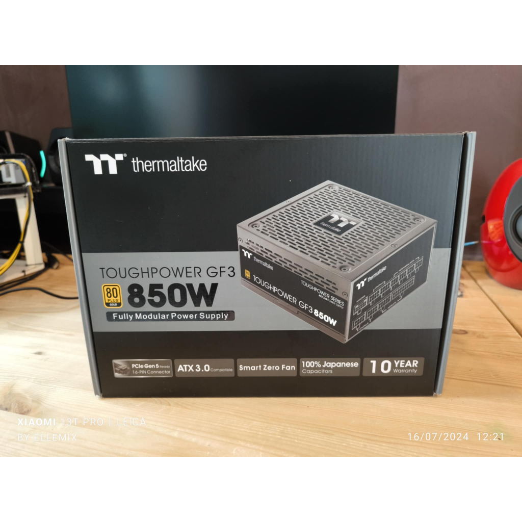 POWER SUPPLY THERMALTAKE TOUGHPOWER GF3 850W GOLD - 850W 80 PLUS GOLD (ATX) มือสองประกันศูนย์ไทย ...