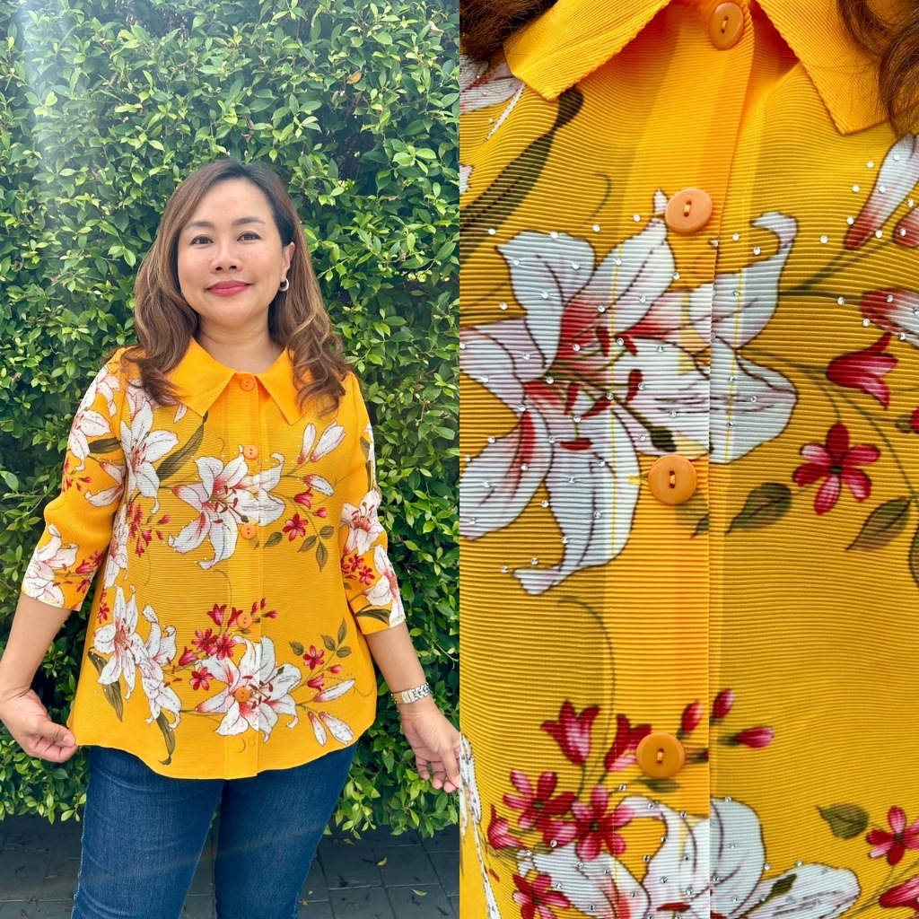 Peatbynisa A439 เสื้ออัดพลีทพรี่เมี่ยม เนื้อผ้าPolyester100% | Shopee ...