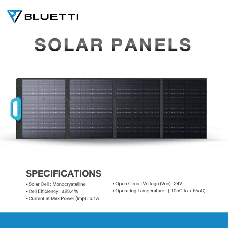 BLUETTI PV120 SOLAR PANELS แผงโซล่าเซลล์แบบพกพาพับได้ | Shopee Thailand
