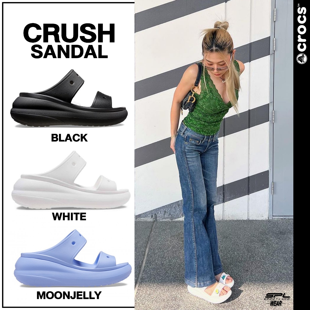 Crocs Collection รองเท้าแตะ ND UX CS Crush Sandal 207670-001 / 207670 ...