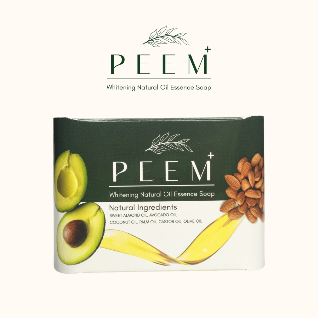 PEEM PLUS Whitening Natural Oil Essence Soap 100g | Shopee Thailand