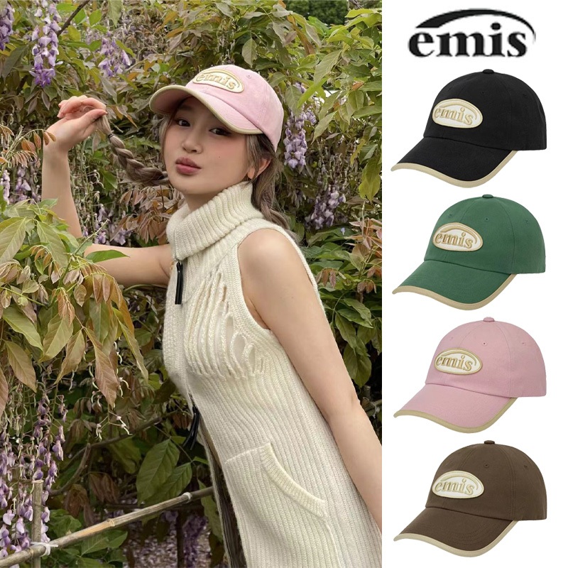 ผมเส้นตรงไทย emis hat หมวกเบสบอลมีสไตล์ แท้จริง 2024 emis hat หมวกเบส ...