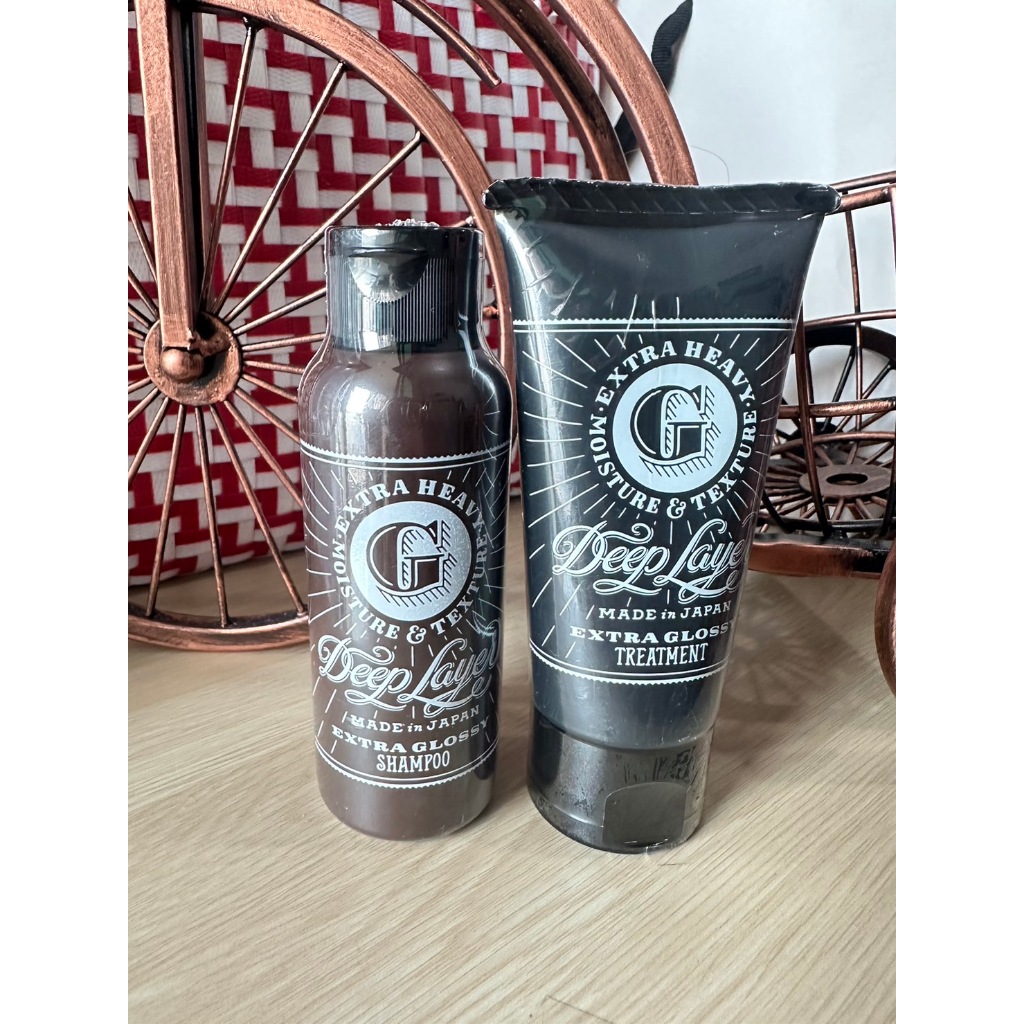 Deep Layer Extra Glossy Shampoo 80ml/Treatment 60g แชมพู ทรีทเม้นท์ สำหรับผมแห้งเสีย เหมาะกับผม ...