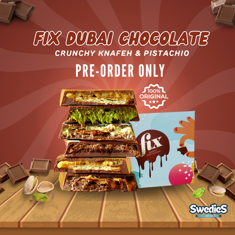 Dubai Fix Chocolate Pistachio Knafeh ช็อกโกแลตดูไบ 1 ชิ้น 200G | Shopee ...