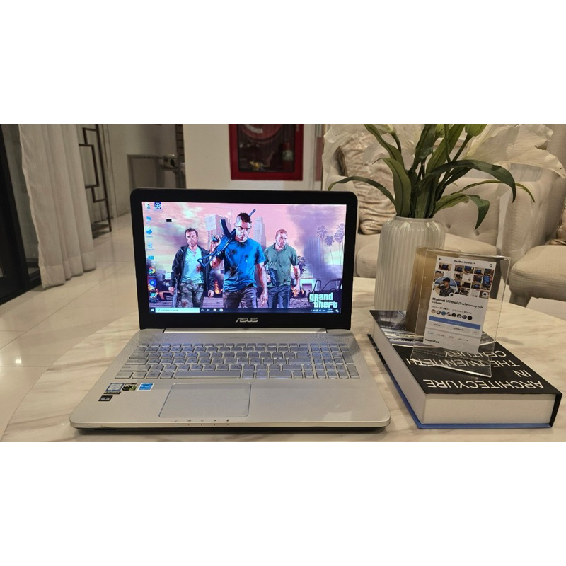 Notebook ASUS N552V Gaming (คีย์บอร์ดไฟ/Logo ASUS ฝาบนมีไฟ) 💻CPU Core ...