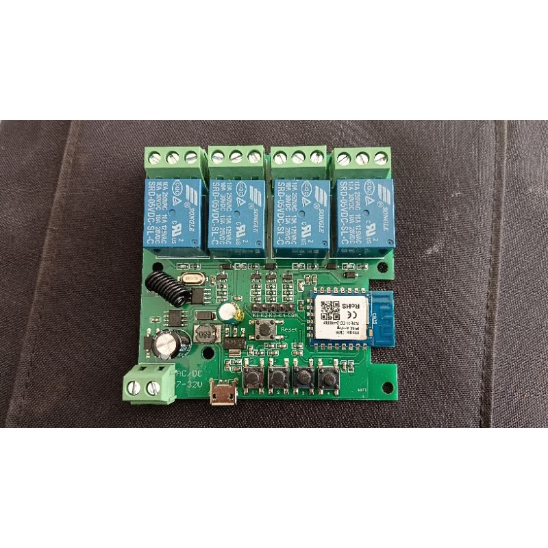 Smart switch 4CH wifi และ รีโมทคอนโทรน 433 Tuya ควยคุมผ่านมือถือและ ...